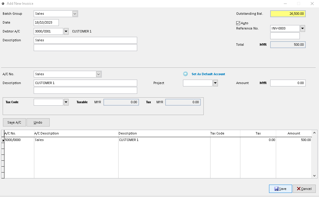 Debtor Invoice | Million Software