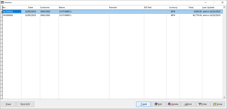 Sales Invoice | Million Software