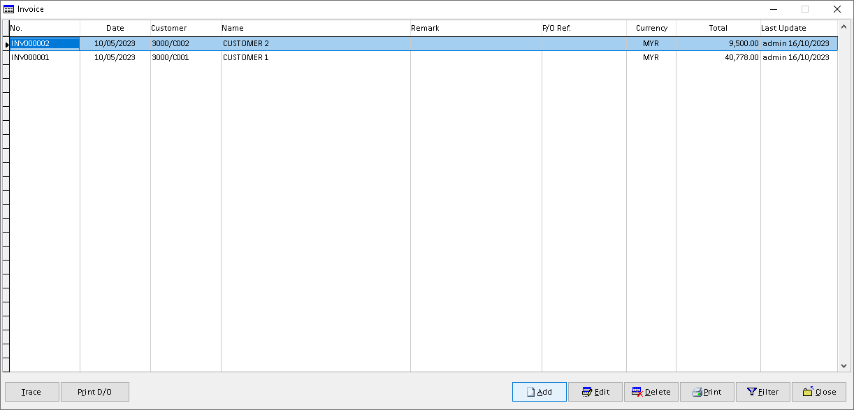 Sales Invoice | Million Software