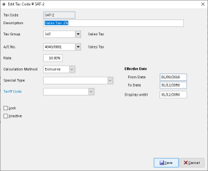 Tax Code | Million Software